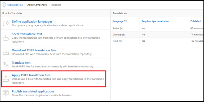 Oracle APEX Multi Language translation - Ontoor blogs