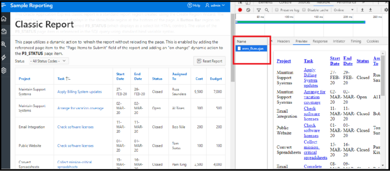 How To Refresh Static Region Data In Oracle Apex Ontoor Blogs
