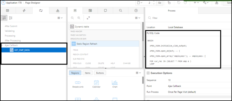How to refresh Static region data in ORACLE APEX? - Ontoor blogs