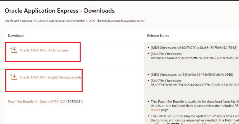 How to Install APEX in Oracle 19 C - Ontoor blogs
