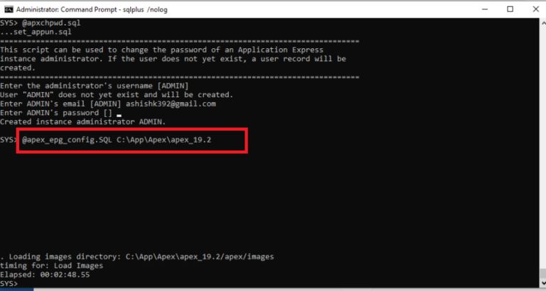 How to Install APEX in Oracle 19 C - Ontoor blogs