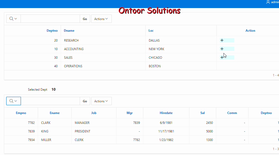 Master Detail Report In APEX Interactive Report Ontoor Blogs