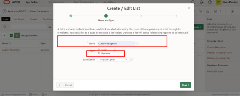 How To Create Dynamic Navigation Menu In Oracle Apex Ontoor Blogs