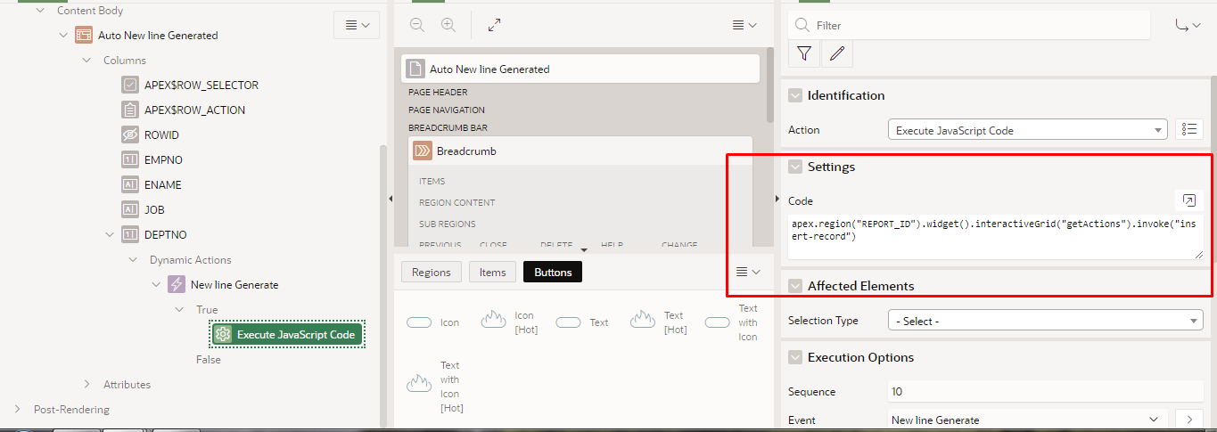 Auto New Line Generation in Interactive Grid Oracle APEX - Ontoor blogs
