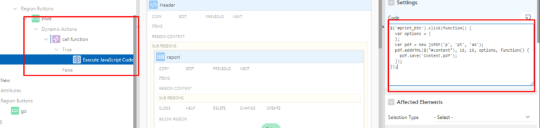 How to Print apex region into PDF format in Oracle APEX? - Ontoor blogs