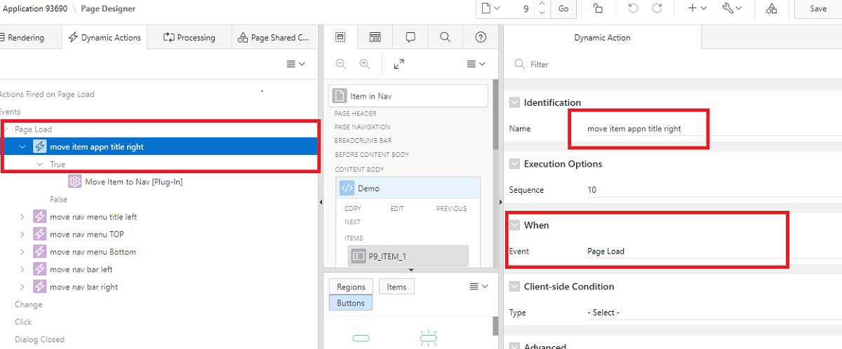 Move APEX page item to navigation menu - Ontoor blogs