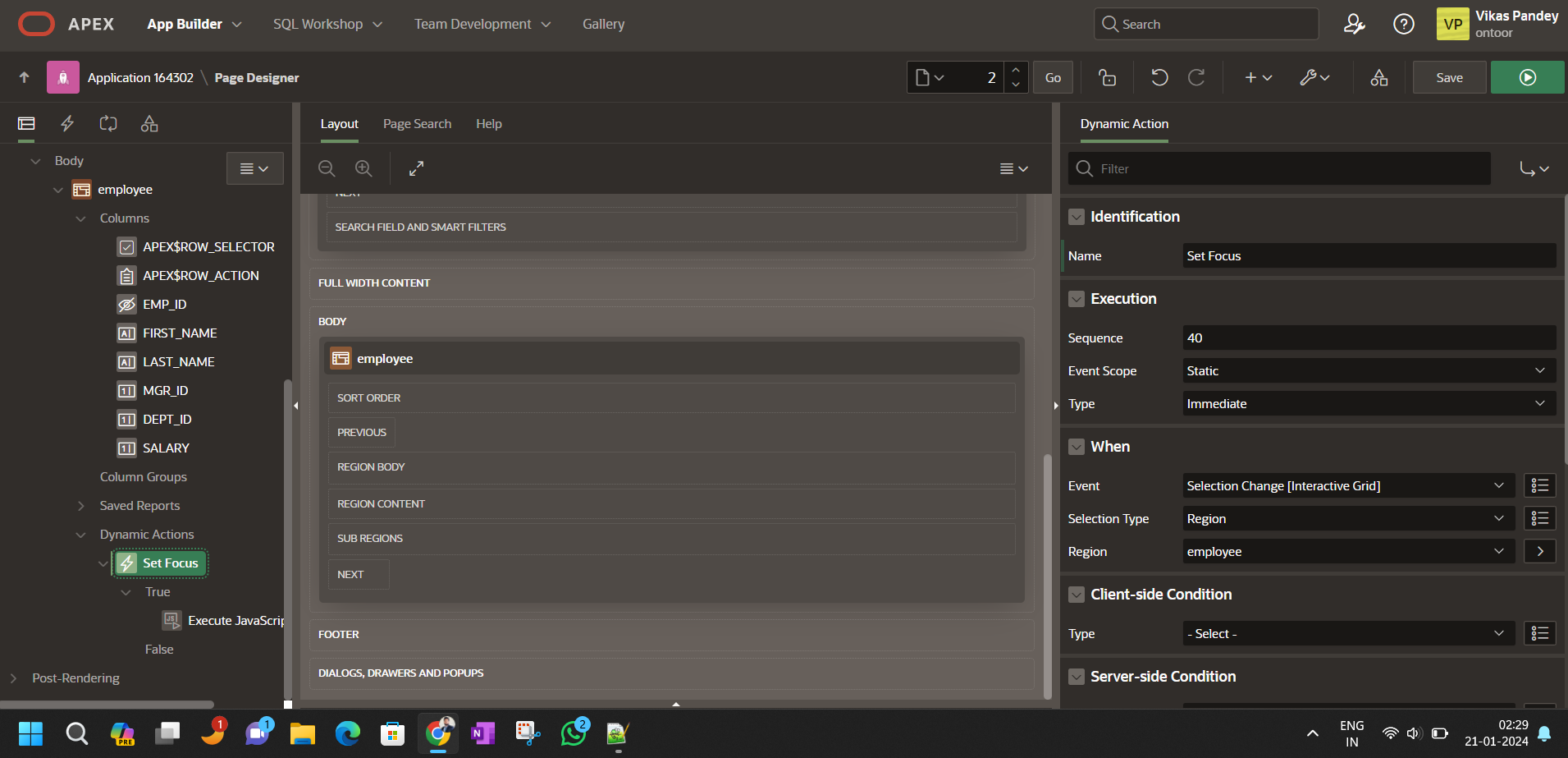 Add Row Focus Column Gotocell Interactive Grid Ontoor Blogs