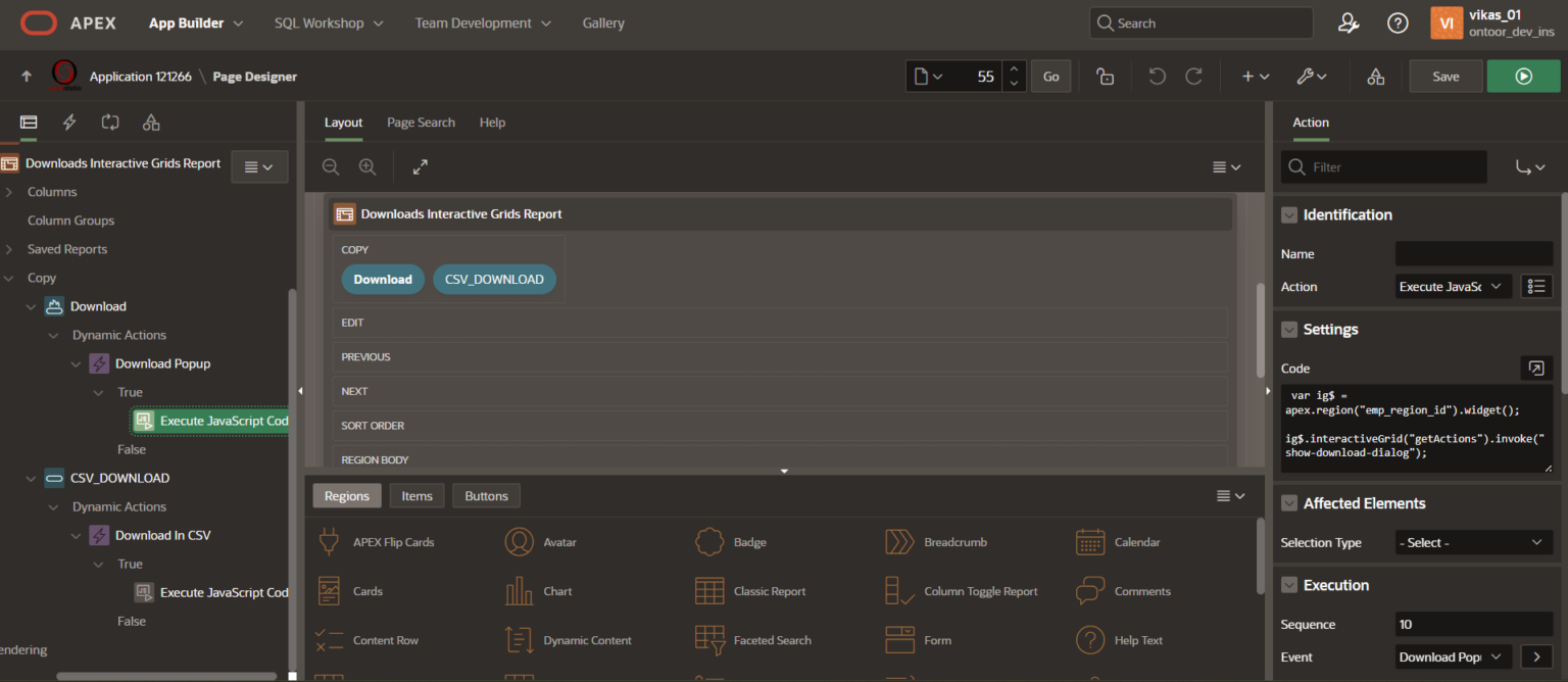 Streamlining Data Downloads in Oracle APEX Interactive Grids: A Professional Guide - Ontoor blogs