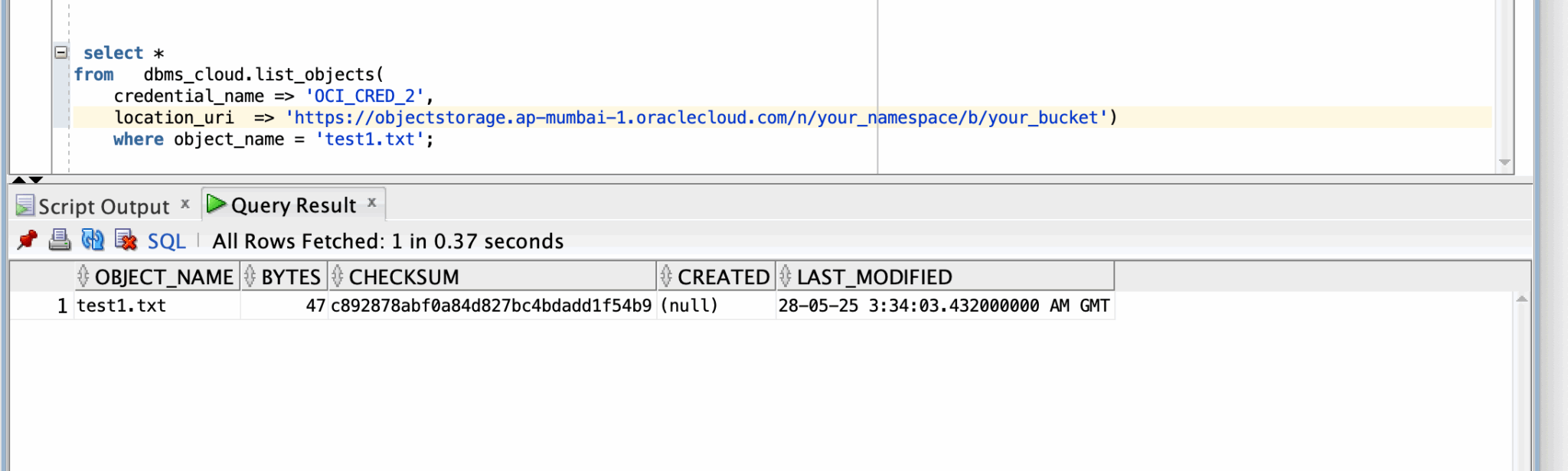 Store And Access Files In Oci Bucket Using Dbmscloud In Oracle Apex