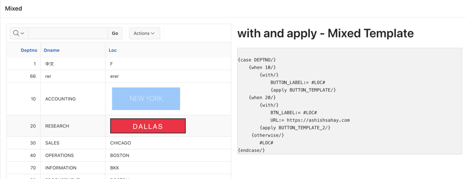 Oracle APEX Template Directives - Ontoor blogs